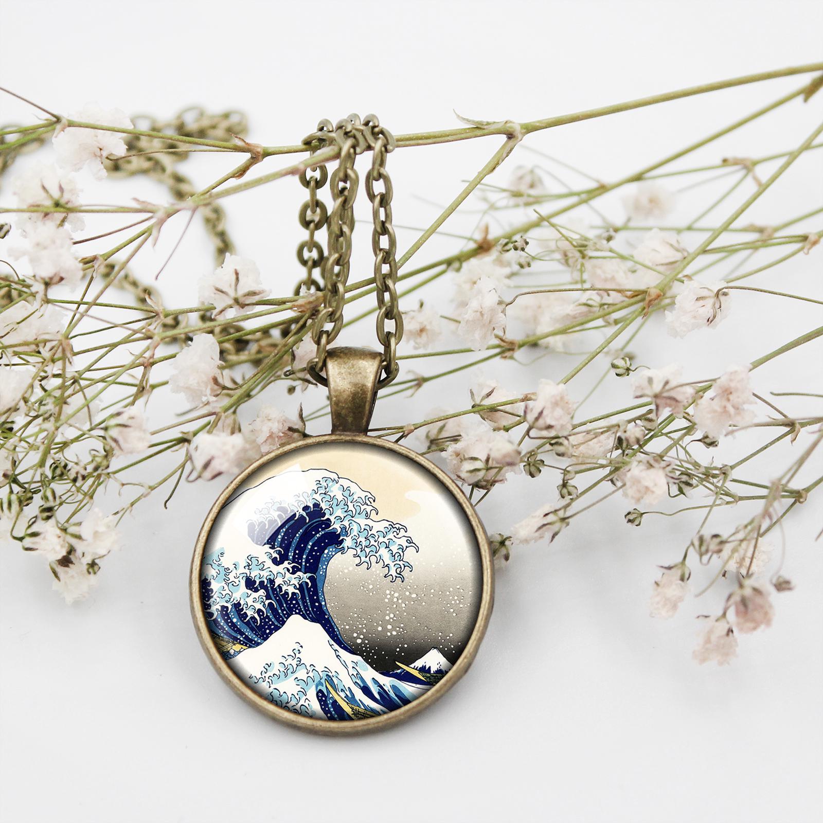 The Great Wave of Kanagawa by Hokusai Key Ring, Japan Keyring Japanese ...