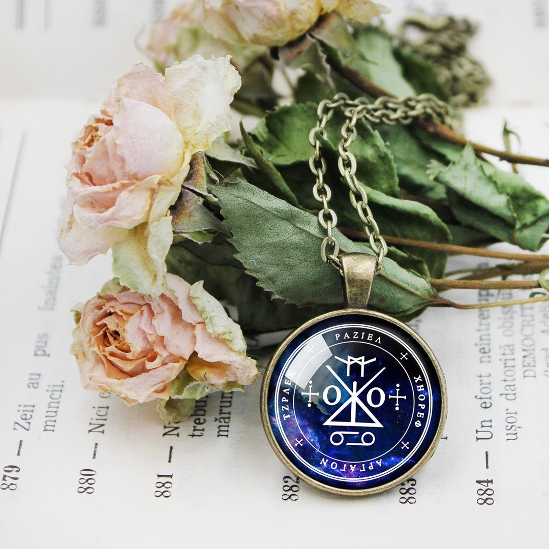 Sigil of Archangel Raziel, Archangel Raziel Amulet Pendant Necklace ...