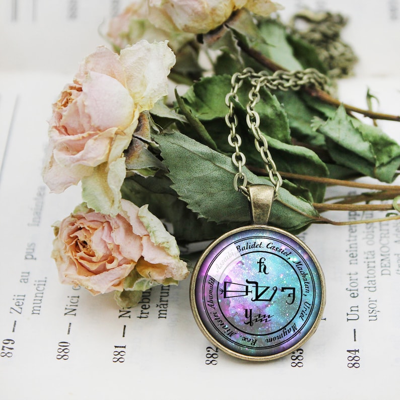 Sigil of Archangel Cassiel Pendant Necklace, Archangel Cassiel Keychain ...