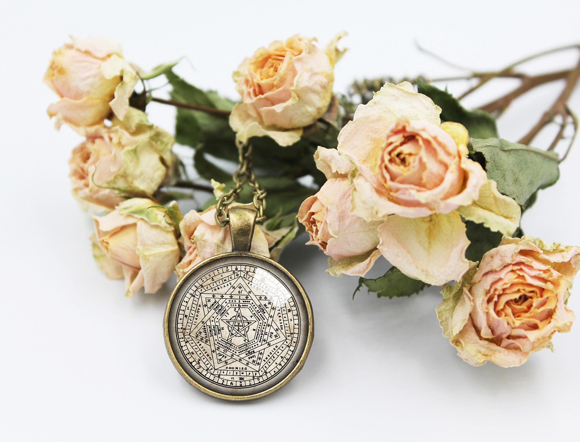 Sigillum Dei Ameth Pendant, Seal of God Necklace, Keyring, Seal of the ...