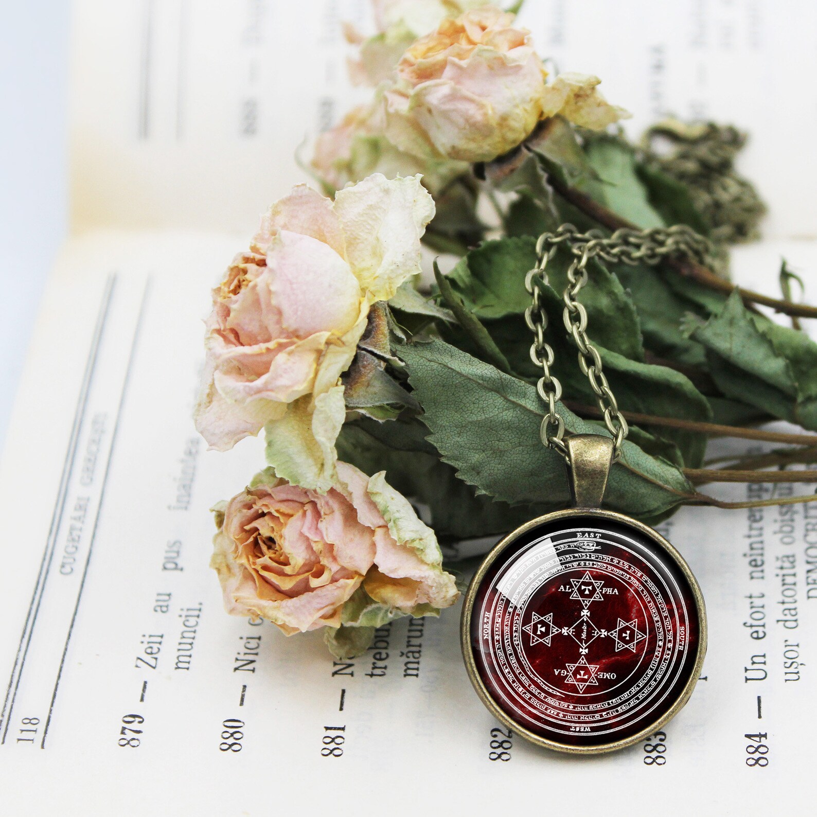 Magical Circle of King Solomon Necklace, King Solomon Amulet Talisman ...