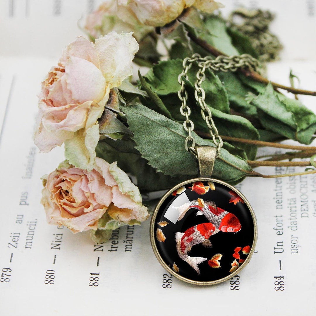 Koi Fish Necklace Pendant, Koi Fish Keychain, Japanese Koi Fish, Koi ...