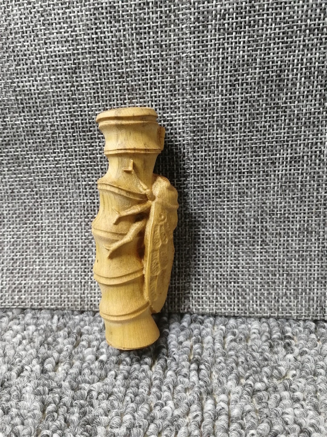 Handcrafted Bamboo Carving Cicada Sculpture Hand-carved Bamboo Cicada ...