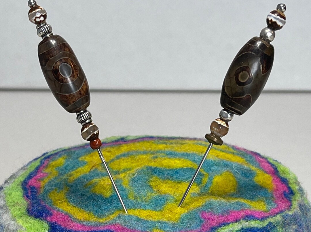 Decorative Counting Pins for Cross Stitch, Frogging Pins, Stick Pins ...