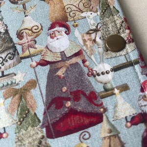 Thread Bed Featuring a Moda Christmas Vintage Santa Print. Ideal for ...