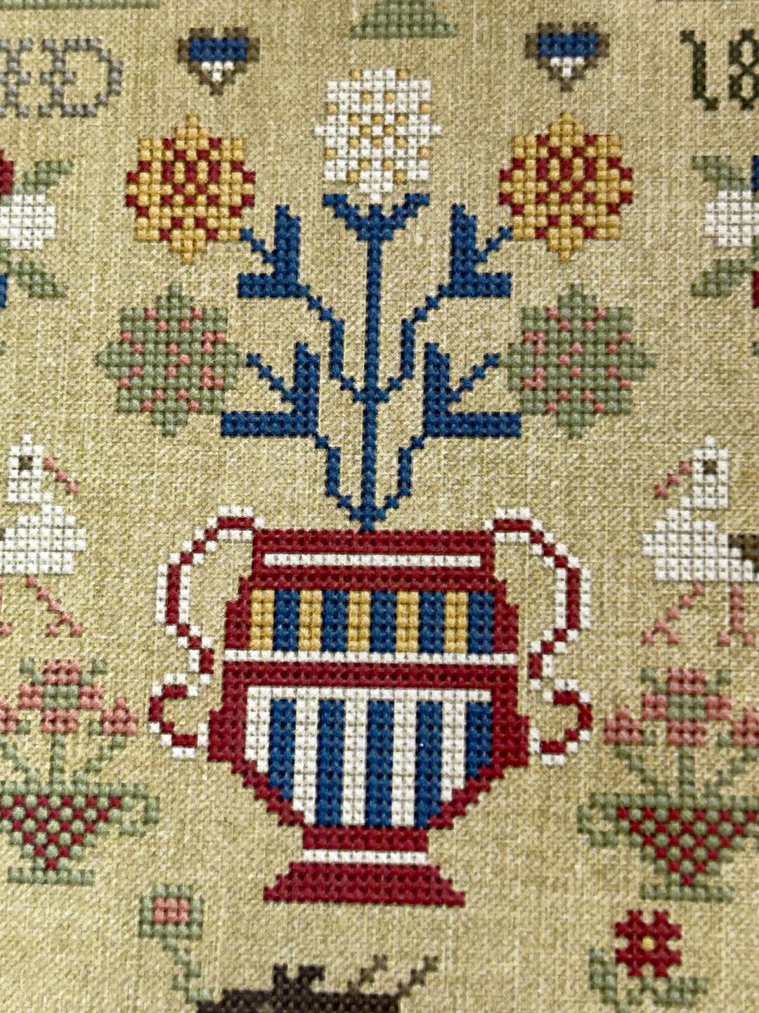 Cross Stitch Dutch Sampler Chart by Modern Folk Embroidery. A Family ...