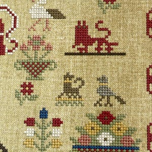 Cross Stitch Dutch Sampler Chart by Modern Folk Embroidery. A Family ...