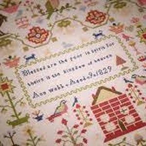 Ann Webb 1829, Hands Across the Sea Samplers Printed Booklet, Cross ...