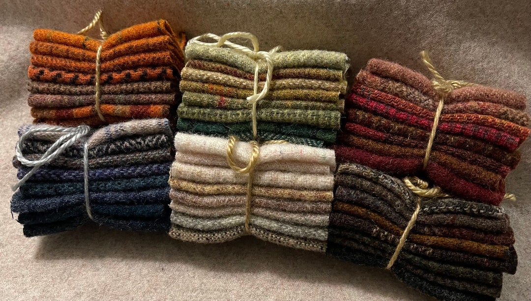 MINI Wool Bundles, Primitive Colors, Ideal for Wool Appliqué, Penny ...
