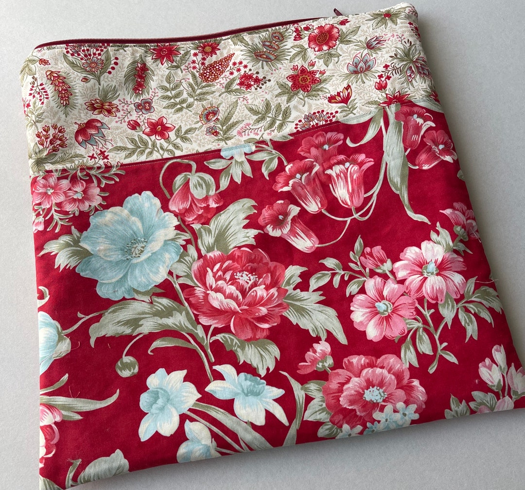 Project Bag With Top Zipper. Moda Etchings Line. Ideal for Cross Stitch ...