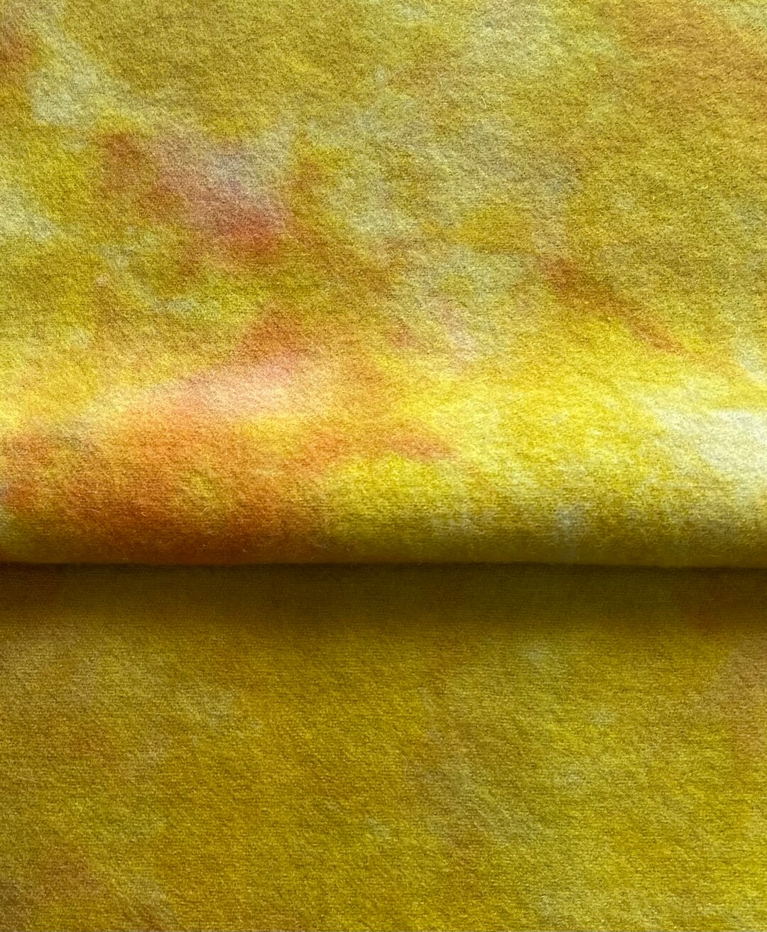 Old Gold Hand Dyed Felted Wool Fat Quarter for Rug Hooking or Wool ...