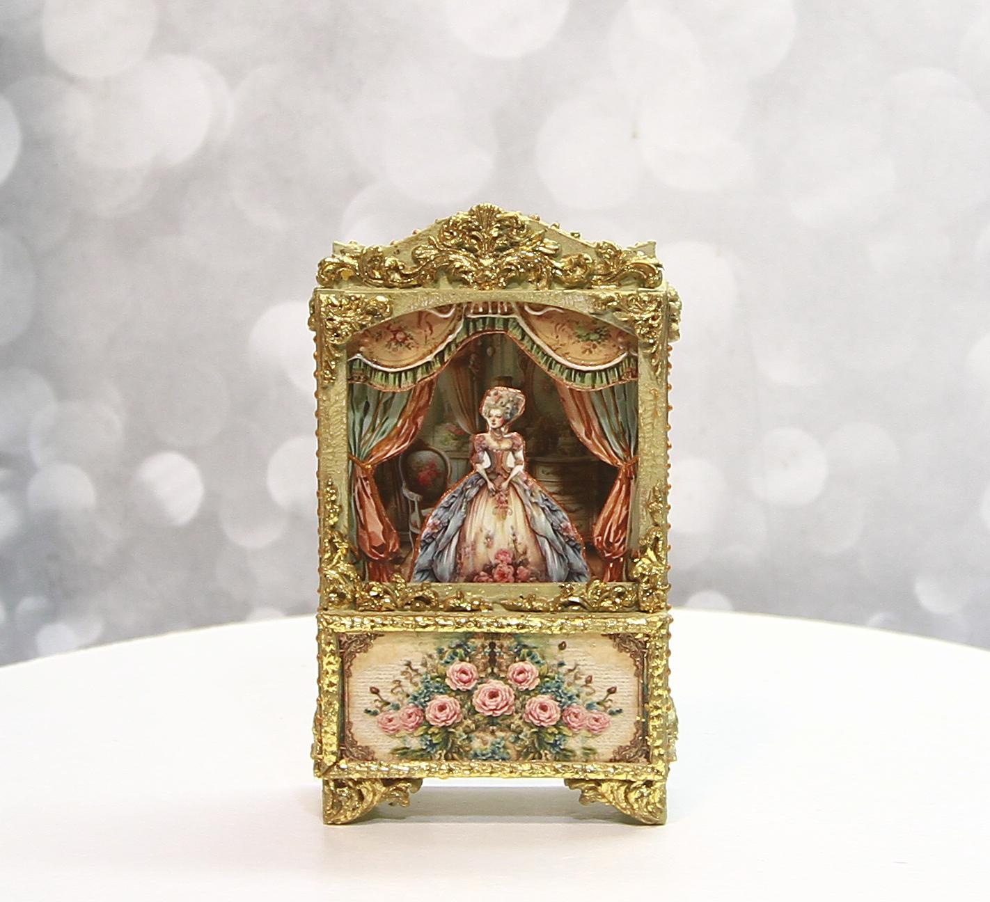 Puppet Theater marie Antoinette. ancient Puppet Theatre. dollhouse ...