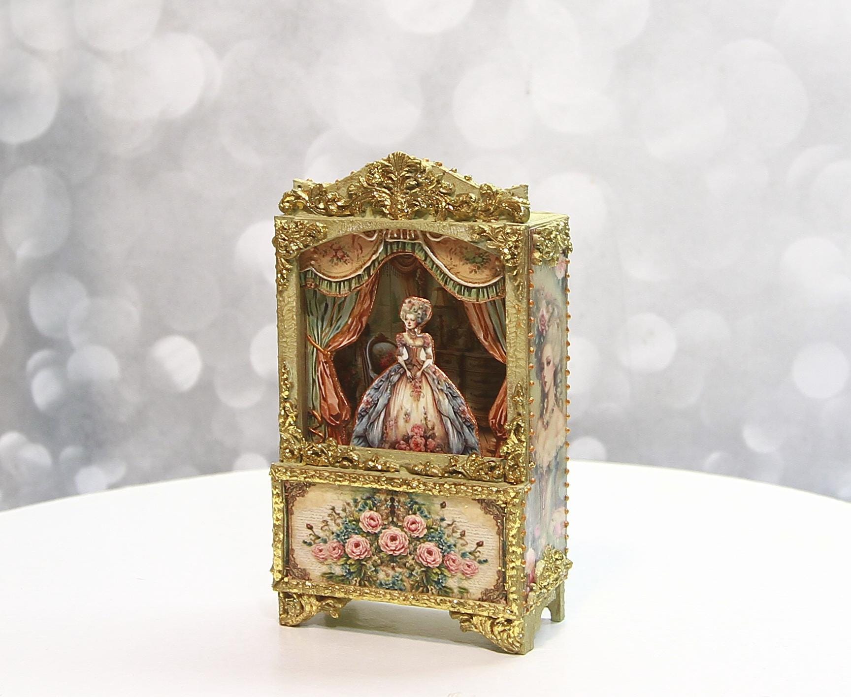 Puppet Theater marie Antoinette. ancient Puppet Theatre. dollhouse ...