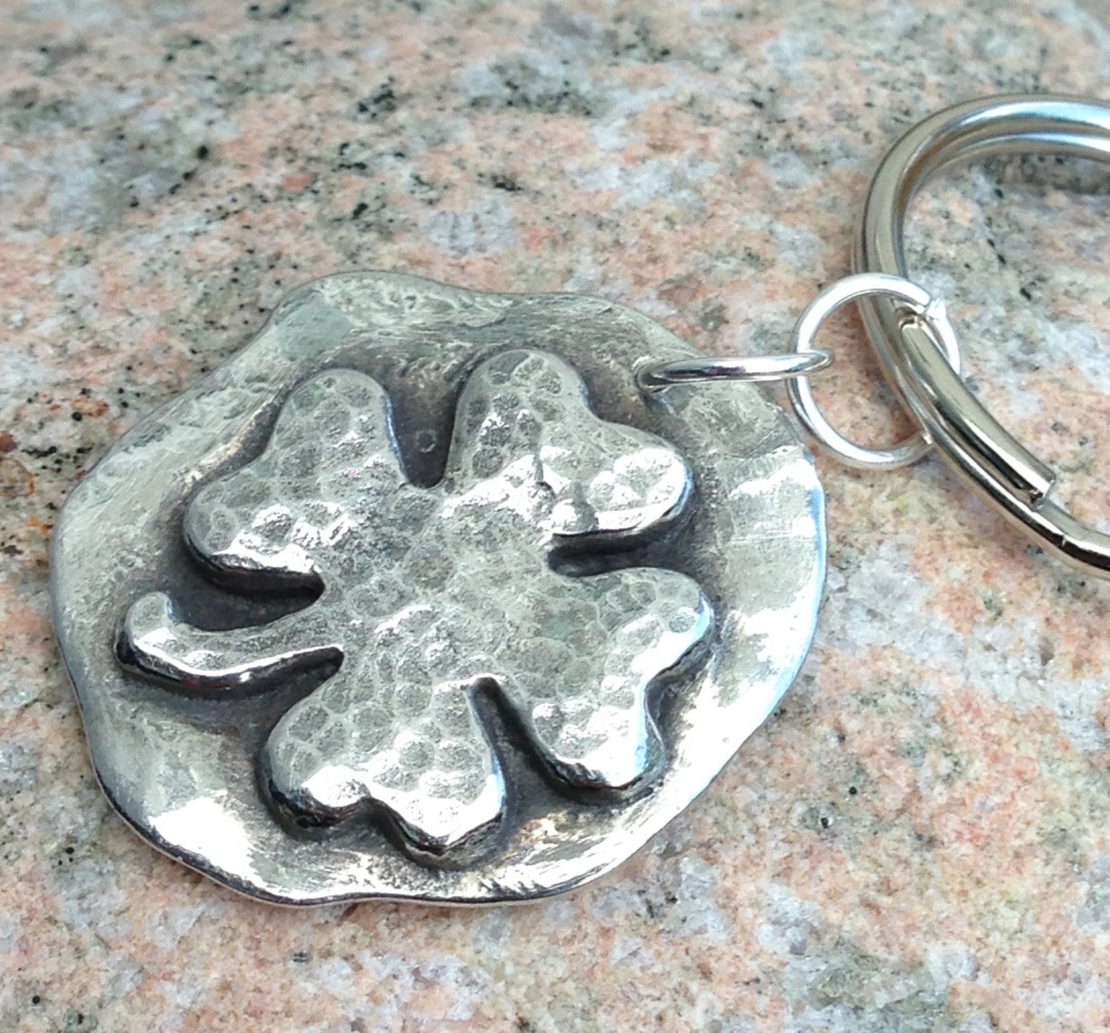Four Leaf Clover Keychain Shamrock Key Ring Lucky 4 Leaf - Etsy