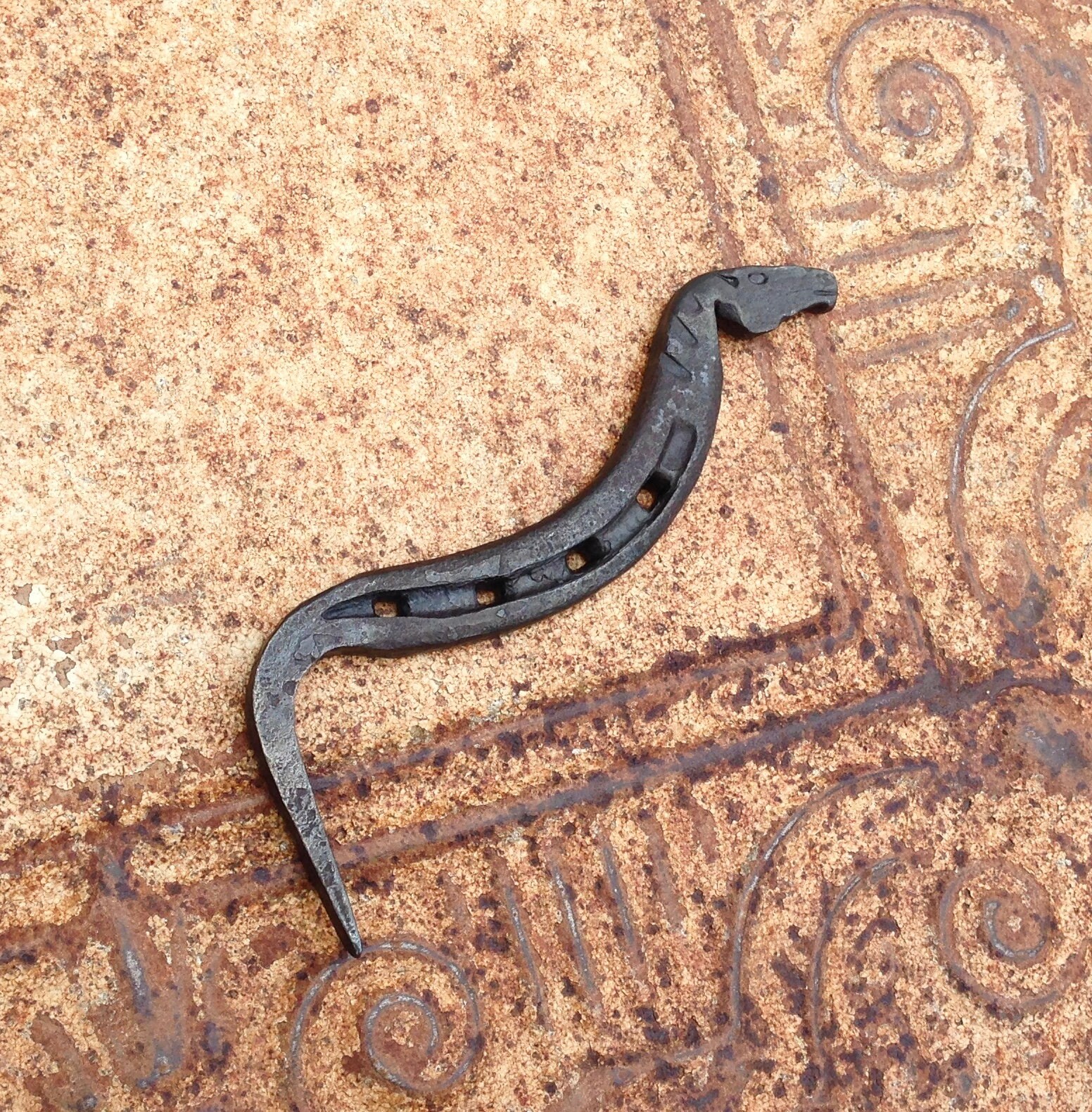 Hand Forged Hoof Pick #6 ,Made from a Horse Shoe, Horse Owner Gift