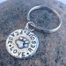 Peace Love Rescue Keychain or Peace Love Adopt Key Ring - Etsy