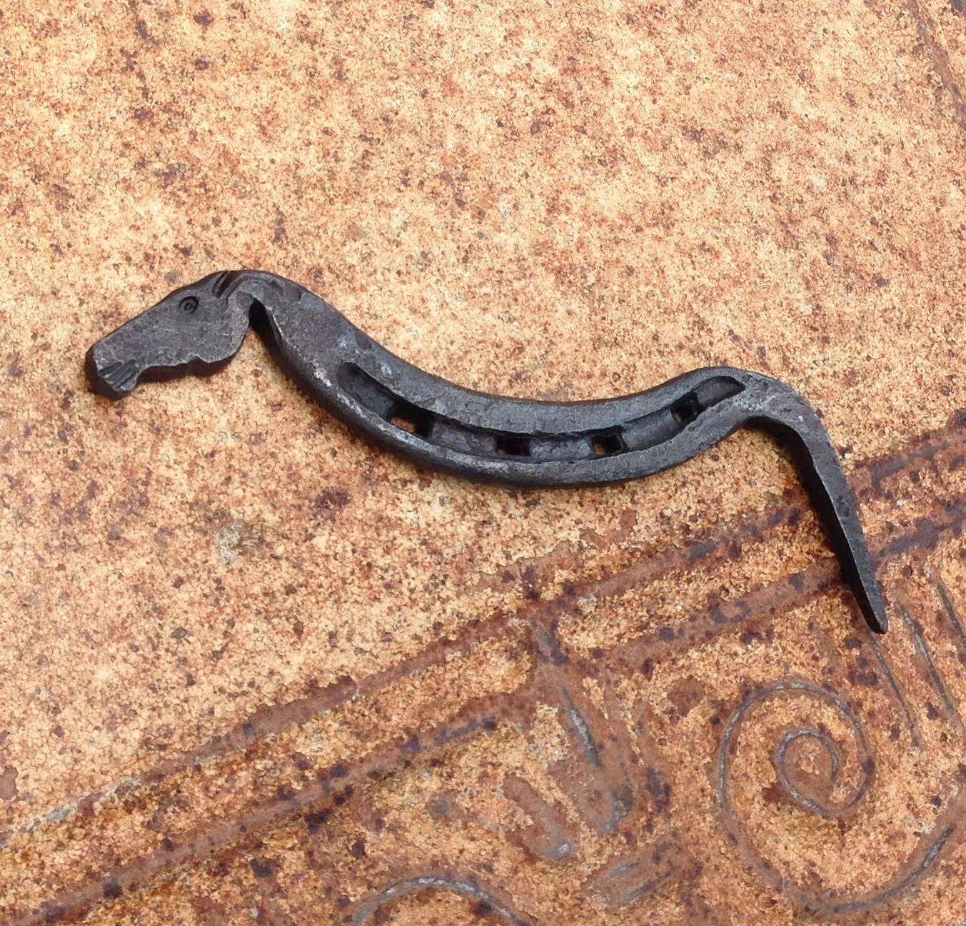 Hand Forged Hoof Pick #6 ,Made from a Horse Shoe, Horse Owner Gift