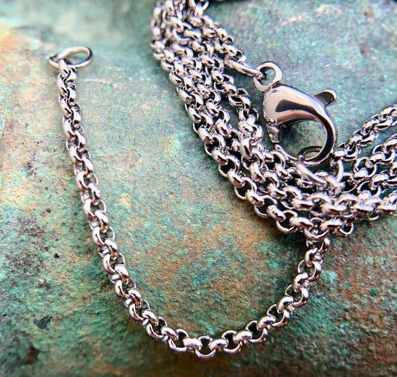 Stainless Steel Rolo Chain 2mm, Finished Necklace Chain, 18 Inches With ...