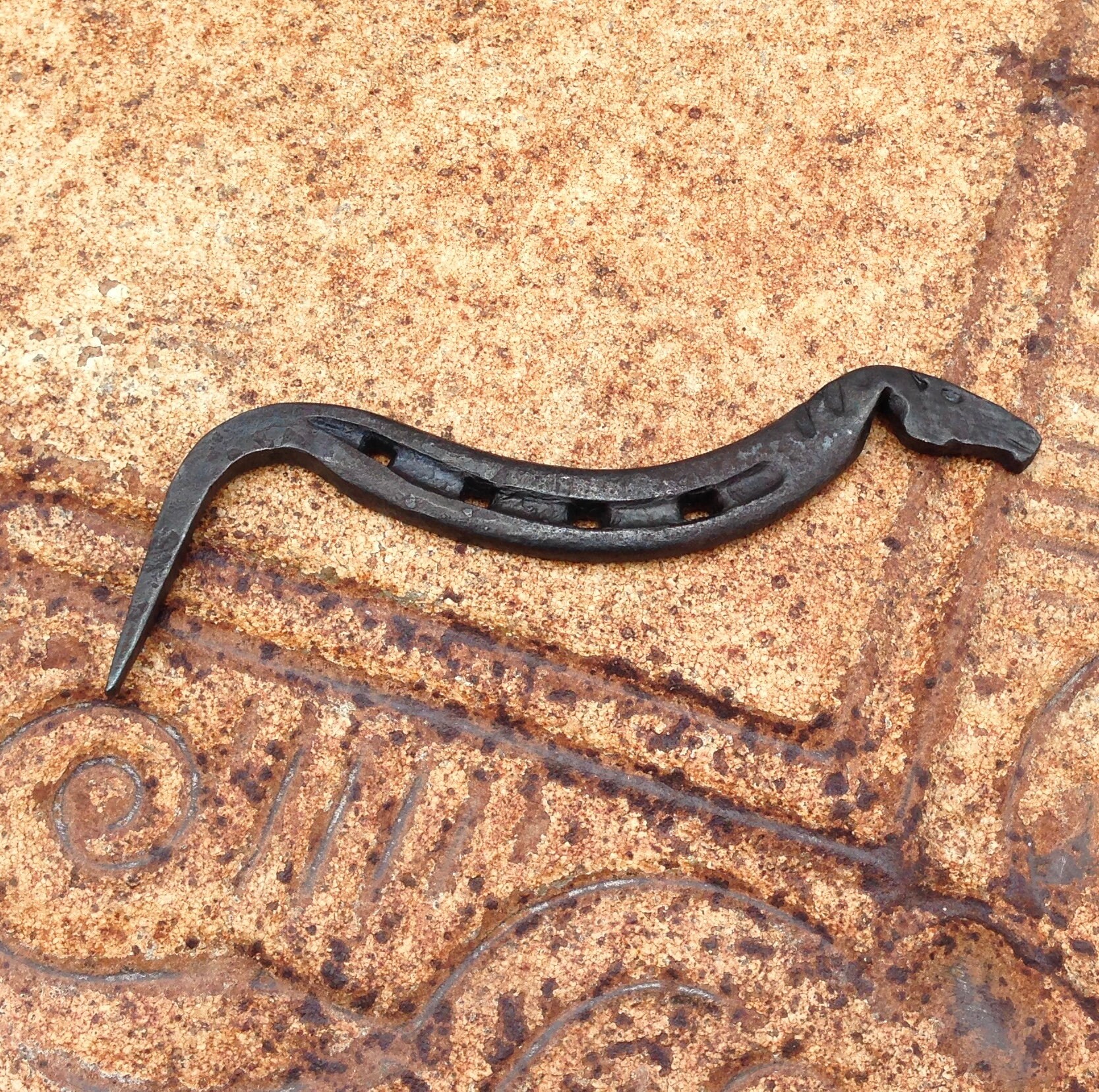 Hand Forged Hoof Pick #6 ,Made from a Horse Shoe, Horse Owner Gift