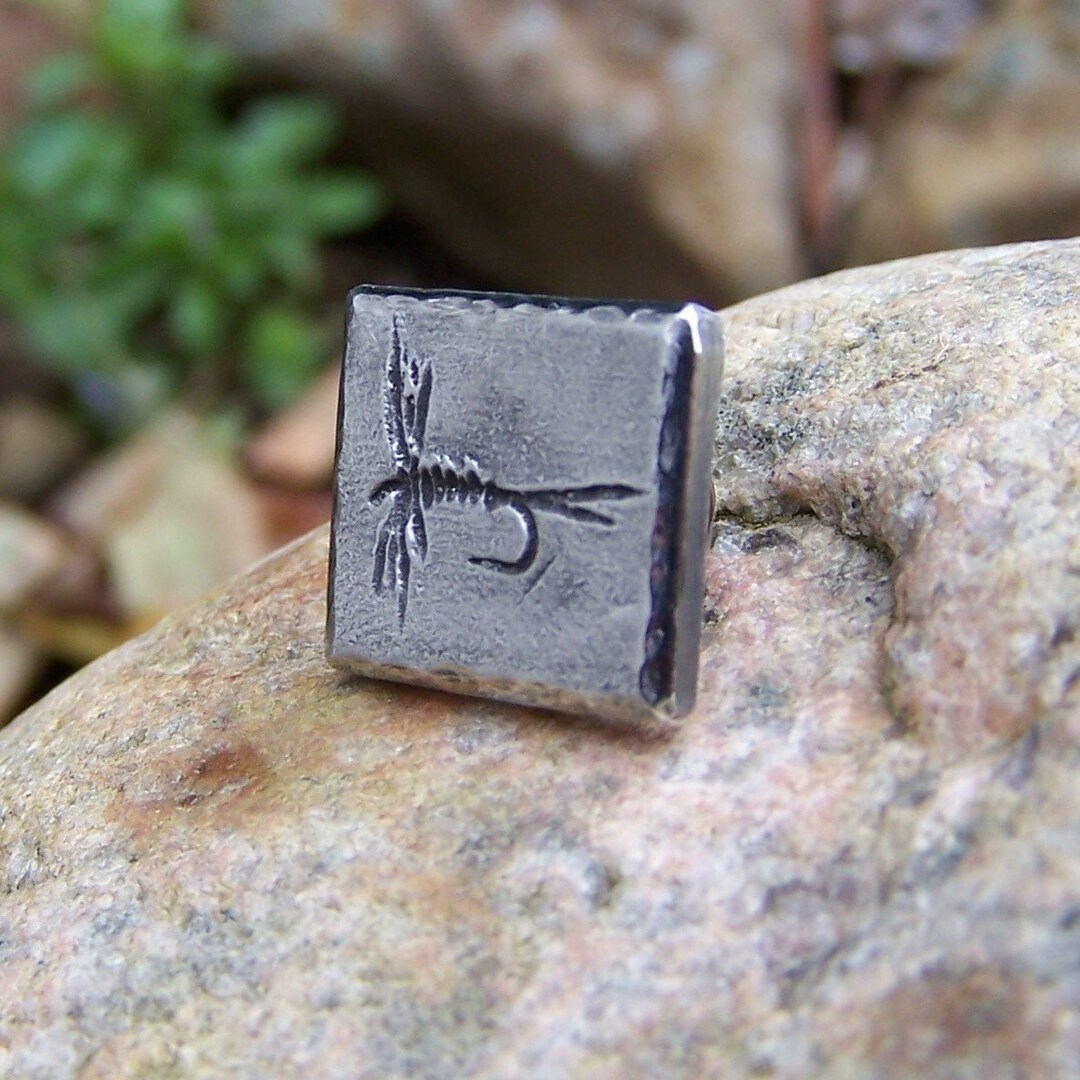 Fly Fishing Tie Tack or Pin, Rustic Jewelry, Gift for Fisherman ...