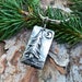 Pine Tree Keychain, Evergreen Forest Key Ring, Rustic Handmade Pewter ...