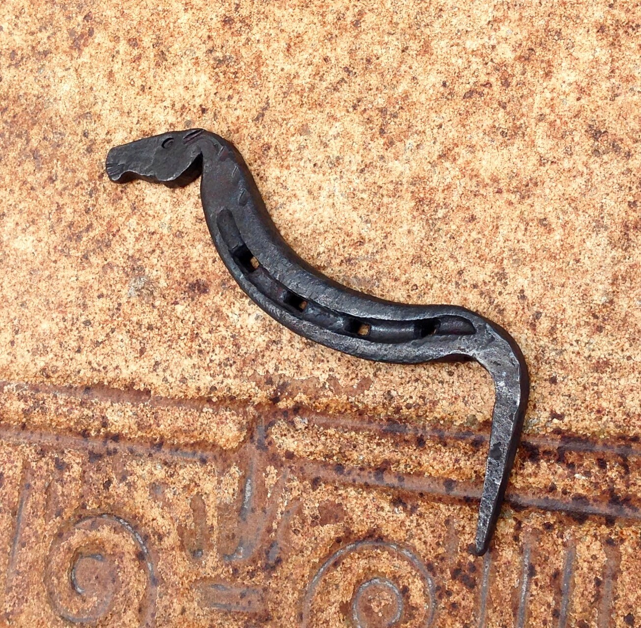 Hand Forged Hoof Pick #6 ,Made from a Horse Shoe, Horse Owner Gift