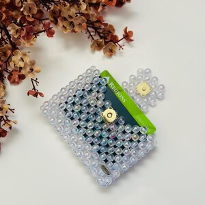 Handmade Beaded Wallet | Pearl Card Holder | Unique Bag | Pearl Wallet ...