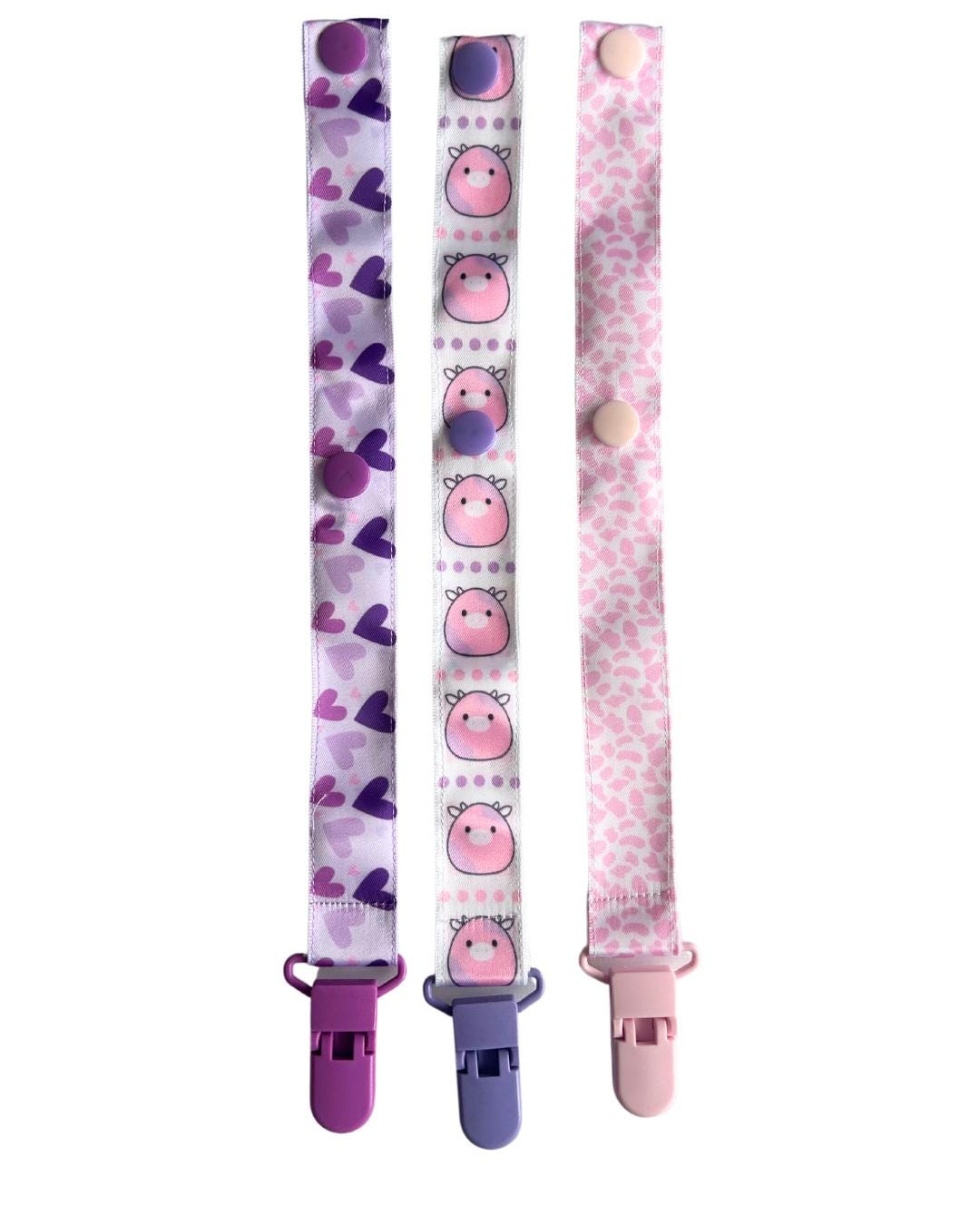 ABDL squishy Moo Pacifier Clip Set of 3 - Etsy