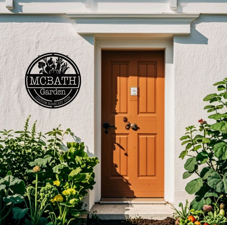 Custom Vegetable Garden Sign / Personalized Metal Vegetable Stand Sign ...