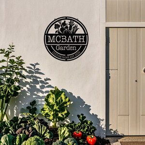 Custom Vegetable Garden Sign / Personalized Metal Vegetable Stand Sign ...