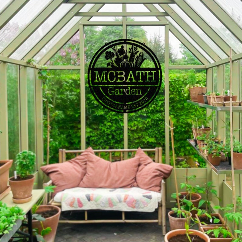 Custom Vegetable Garden Sign / Personalized Metal Vegetable Stand Sign ...