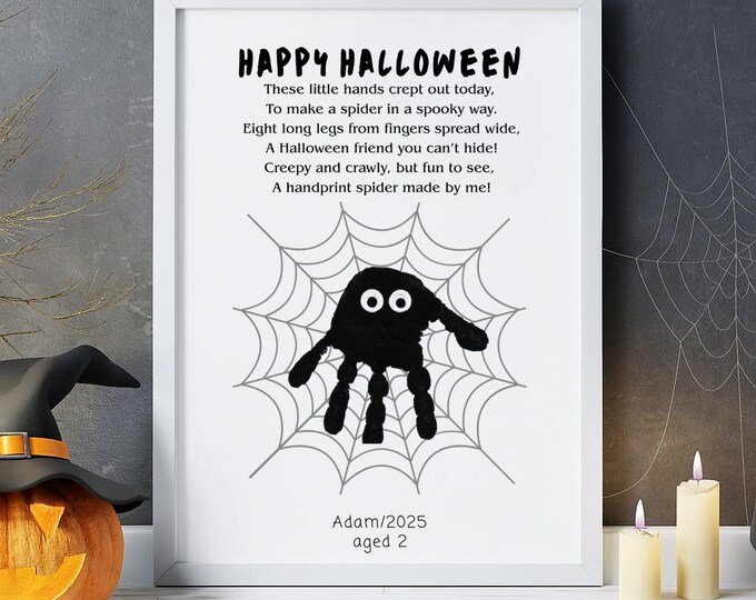 Witch Handprint Keepsake , Handprint Art for Baby , Printable Craft ...