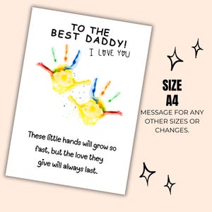 Father’s Day Handprint Craft Printable for Kids | DIY Preschool Father ...