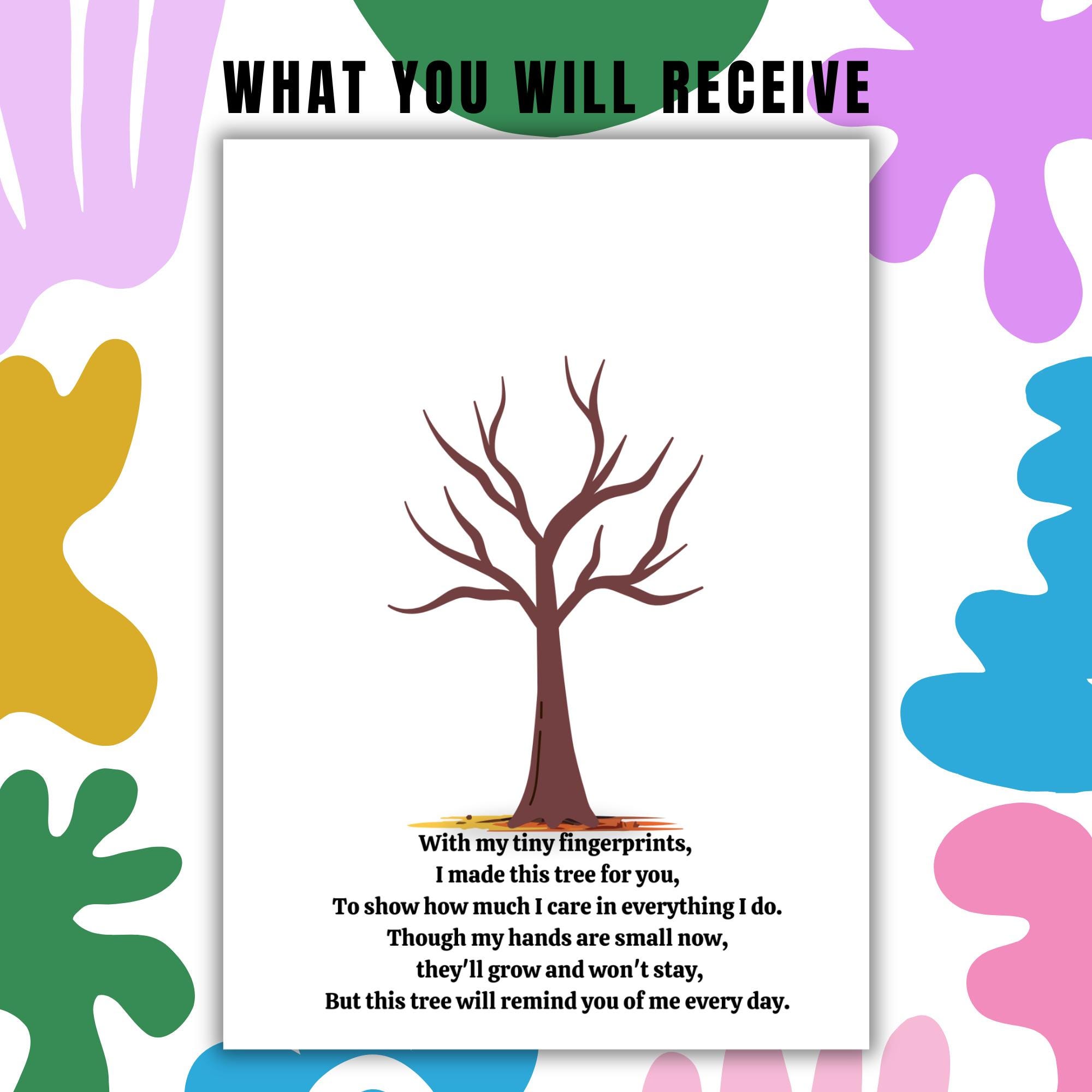 Fingerprint Tree Keepsake | Fun DIY Toddler Printables | Heart ...