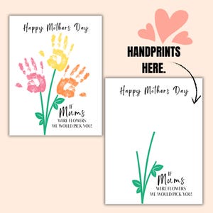 Mother's Day Handprint Craft Printable - School & Homeschool Activity ...