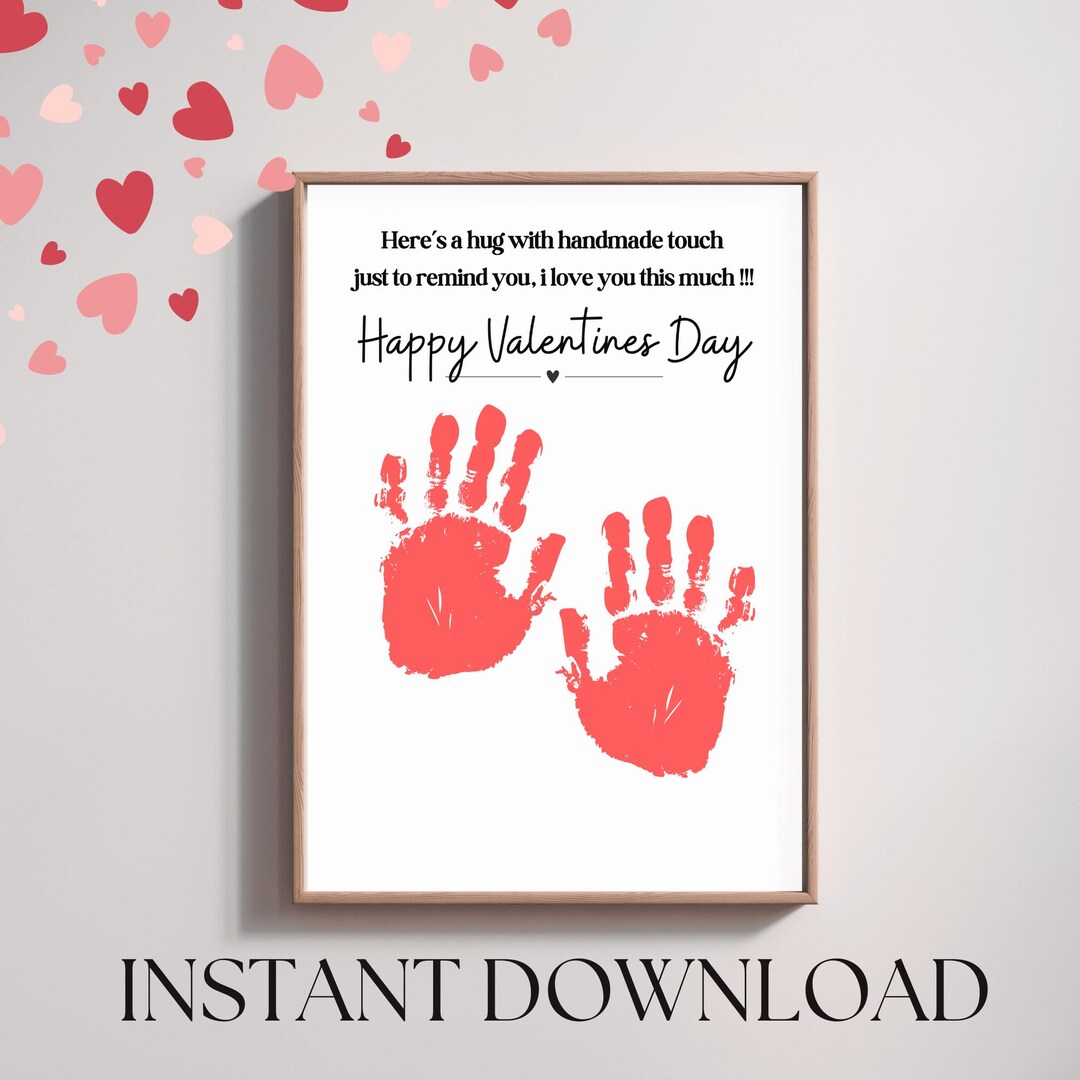 Valentine Handprint Craft for Kids Toddler Kids Preschool Daycare ...