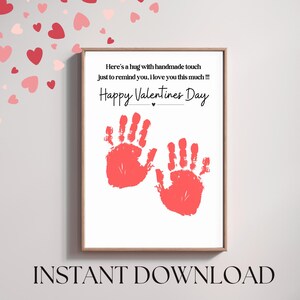 Valentine Handprint Craft for Kids Toddler Kids Preschool Daycare ...