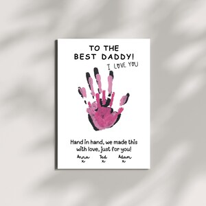 Father’s Day Handprint Craft Printable | DIY Kids Keepsake Gift ...