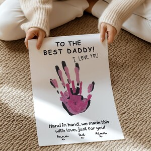 Father’s Day Handprint Craft Printable | DIY Kids Keepsake Gift ...