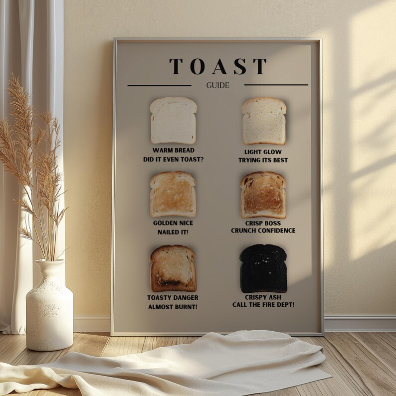Toast, Bread Foodie Lover Printable Artwork,bread Slice Image Decorative Image,toasty ...