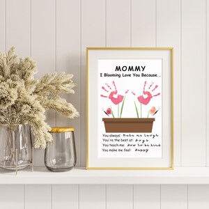 Mothers Day Handprint Craft - DIY Handprint Art for Mommy - Classroom ...