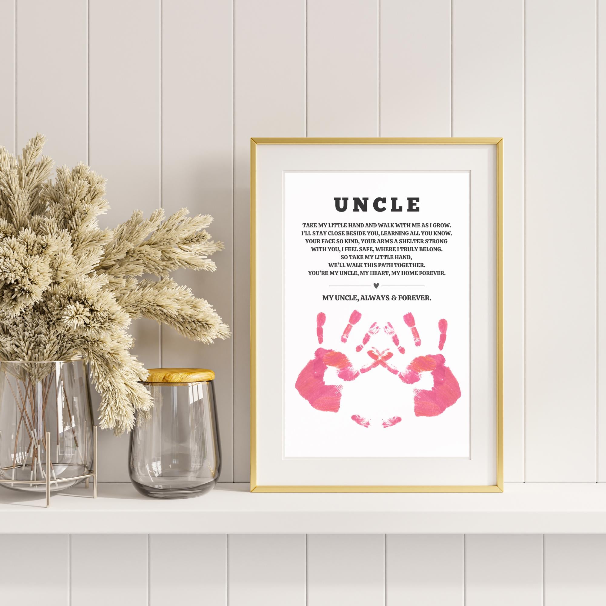 Uncle Handprint Art: DIY Birthday Gift, Preschool Craft (PDF Download ...