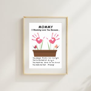 Mothers Day Handprint Craft - DIY Handprint Art for Mommy - Classroom ...