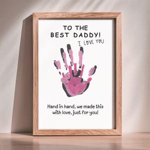 Father’s Day Handprint Craft Printable | DIY Kids Keepsake Gift ...