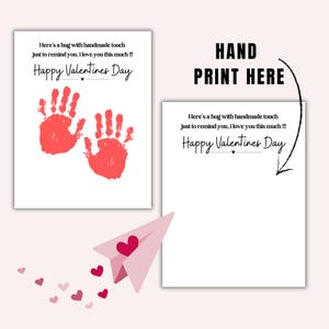 Valentine Handprint Craft for Kids Toddler Kids Preschool Daycare ...