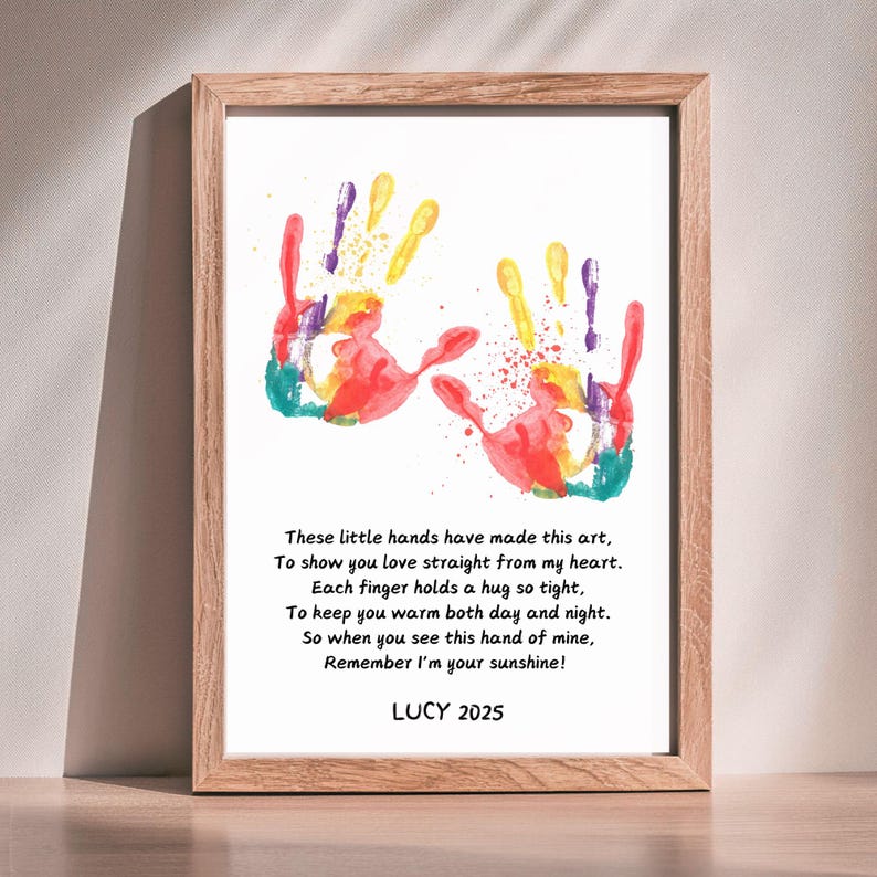 Handprint Art Template Preschool - DIY Handprint Craft Kids Art ...