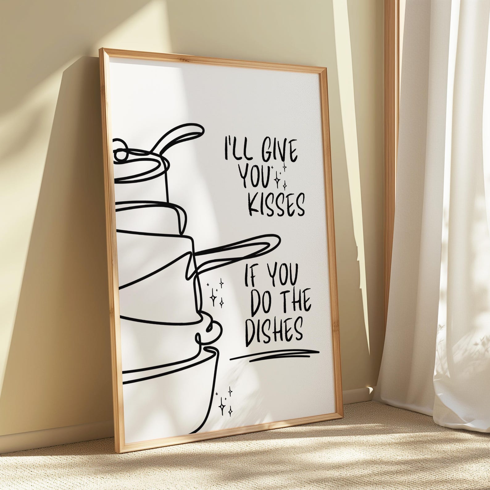 Kitchen Prints - Funny Kitchen Wall Art Printable - Modern Digital Art ...