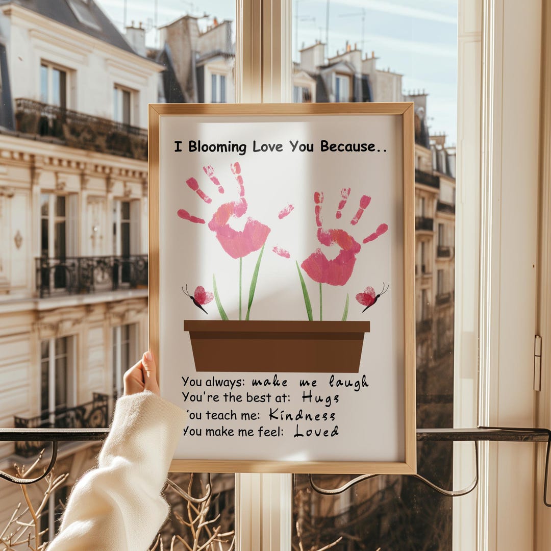 Handprint Flower Pot Craft - Handmade Gift for Parents, Grandparents ...