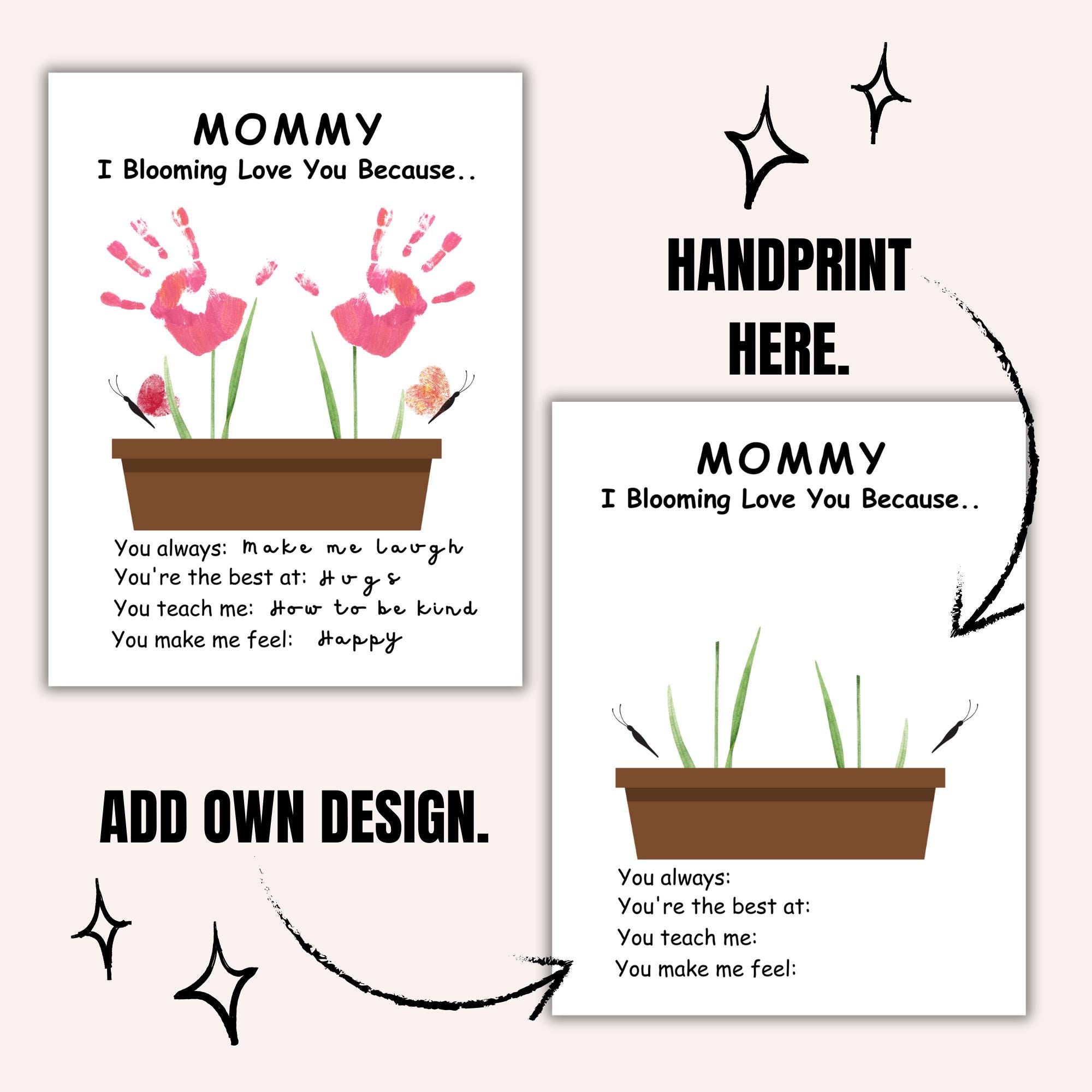 Mothers Day Handprint Craft - DIY Handprint Art for Mommy - Classroom ...