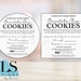 Bakery Ingredient Label Template, Cottage Bakery Food Label Template ...